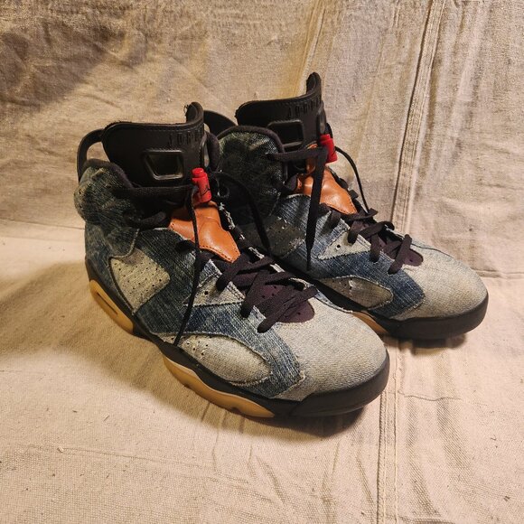Nike | Shoes | Air Jordan 6 Washed Denim Sz 2m 14w Ct535401 | Poshmark